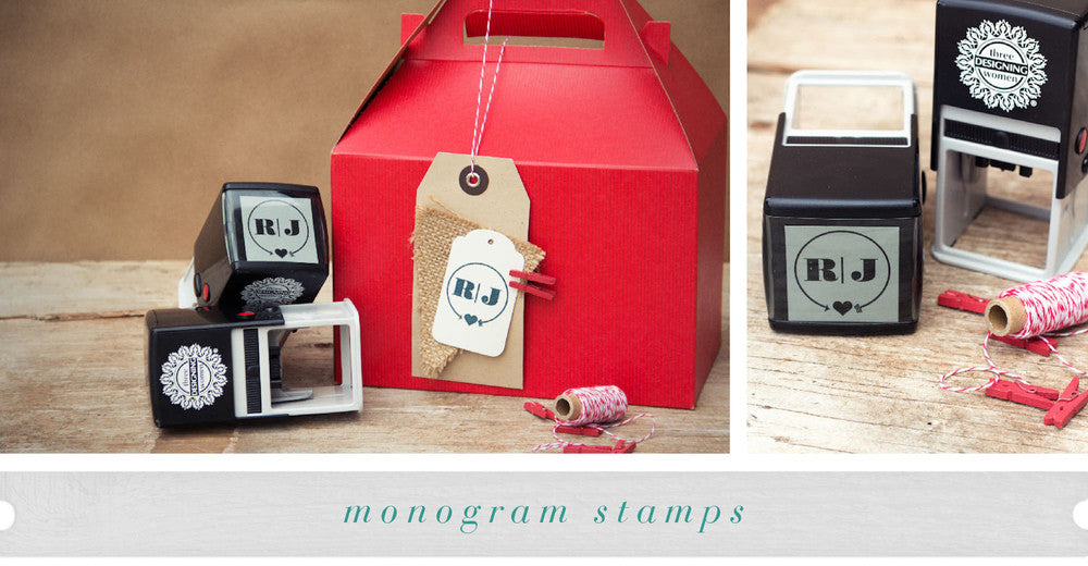 Monogram Stamps – Paper & Pearl
