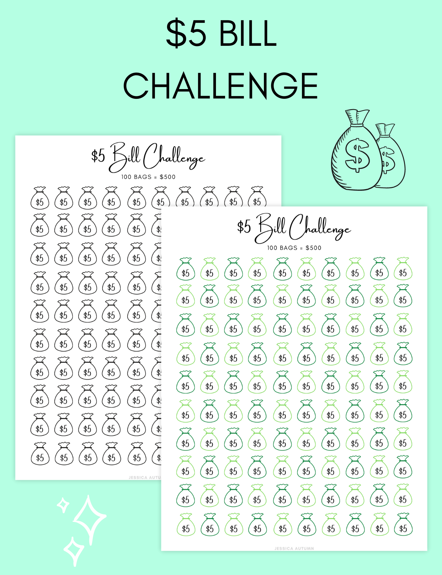 $5 Bill Challenge – Paper & Pearl