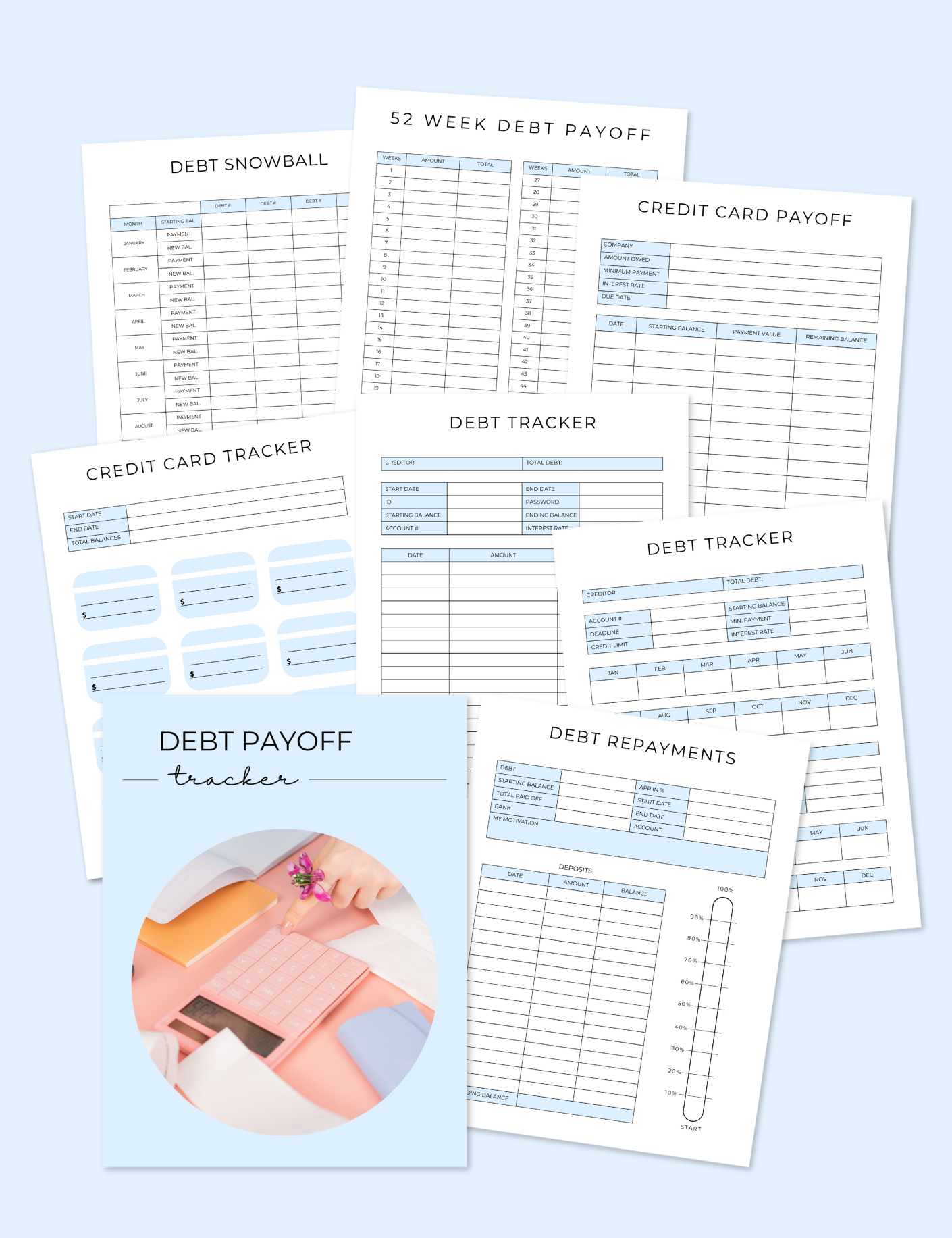 Debt Payoff Tracker – Paper & Pearl