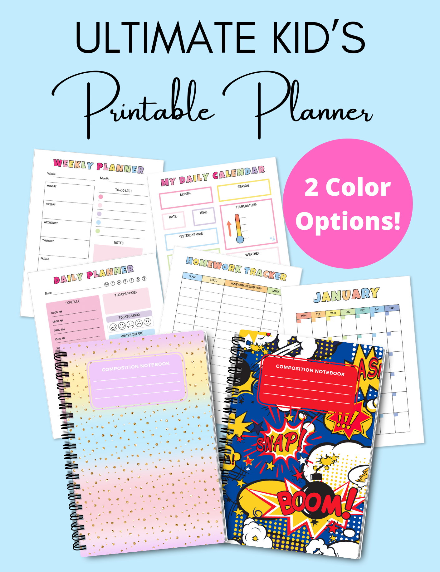 The Ultimate Kid's Printable Planner – Paper & Pearl