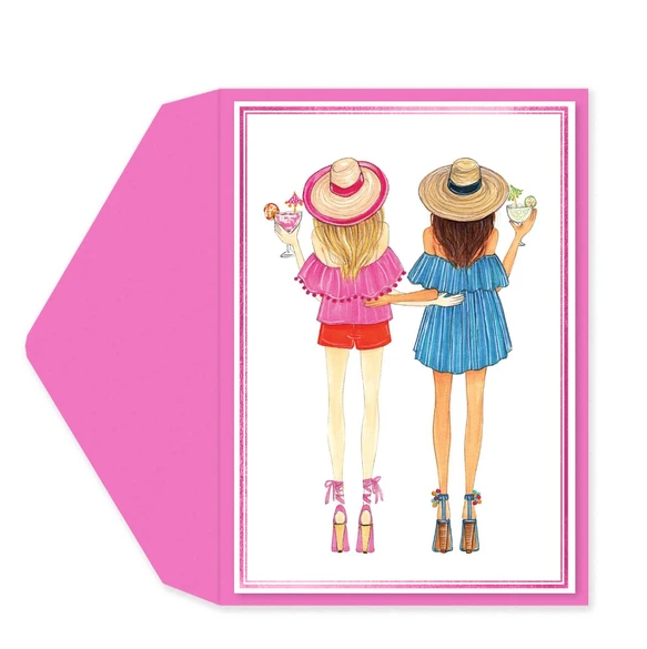 Best Friends Friendship Card – Paper & Pearl