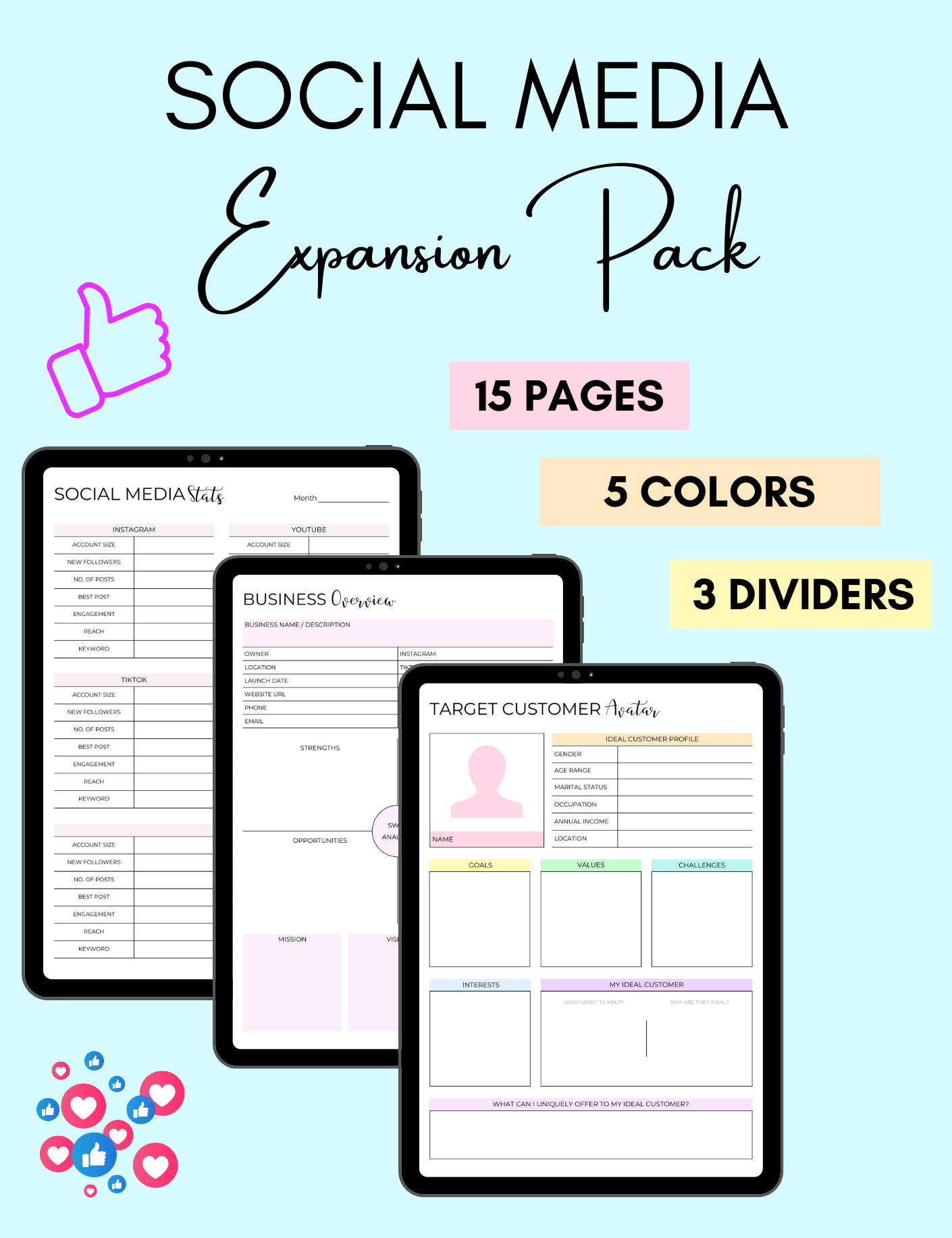 Social Media Expansion Pack – Paper & Pearl