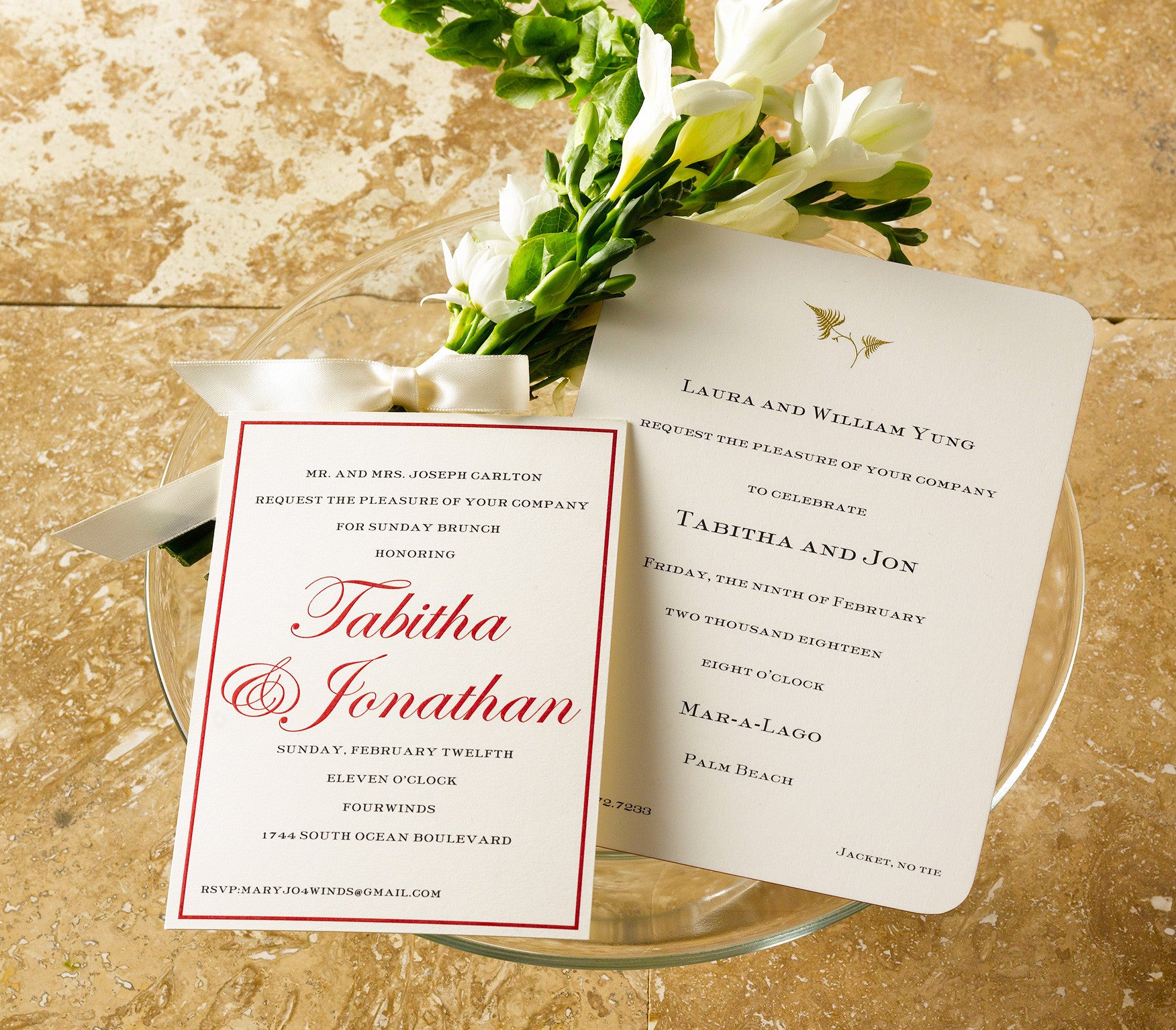 Tabitha and John Wedding Invitation Suite by Pickett's Press – Paper ...
